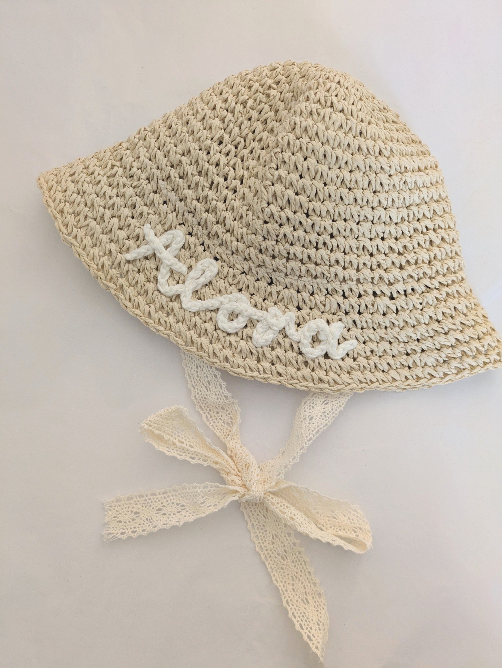 Personalised Baby Toddler Straw Hat – BasketandBelle